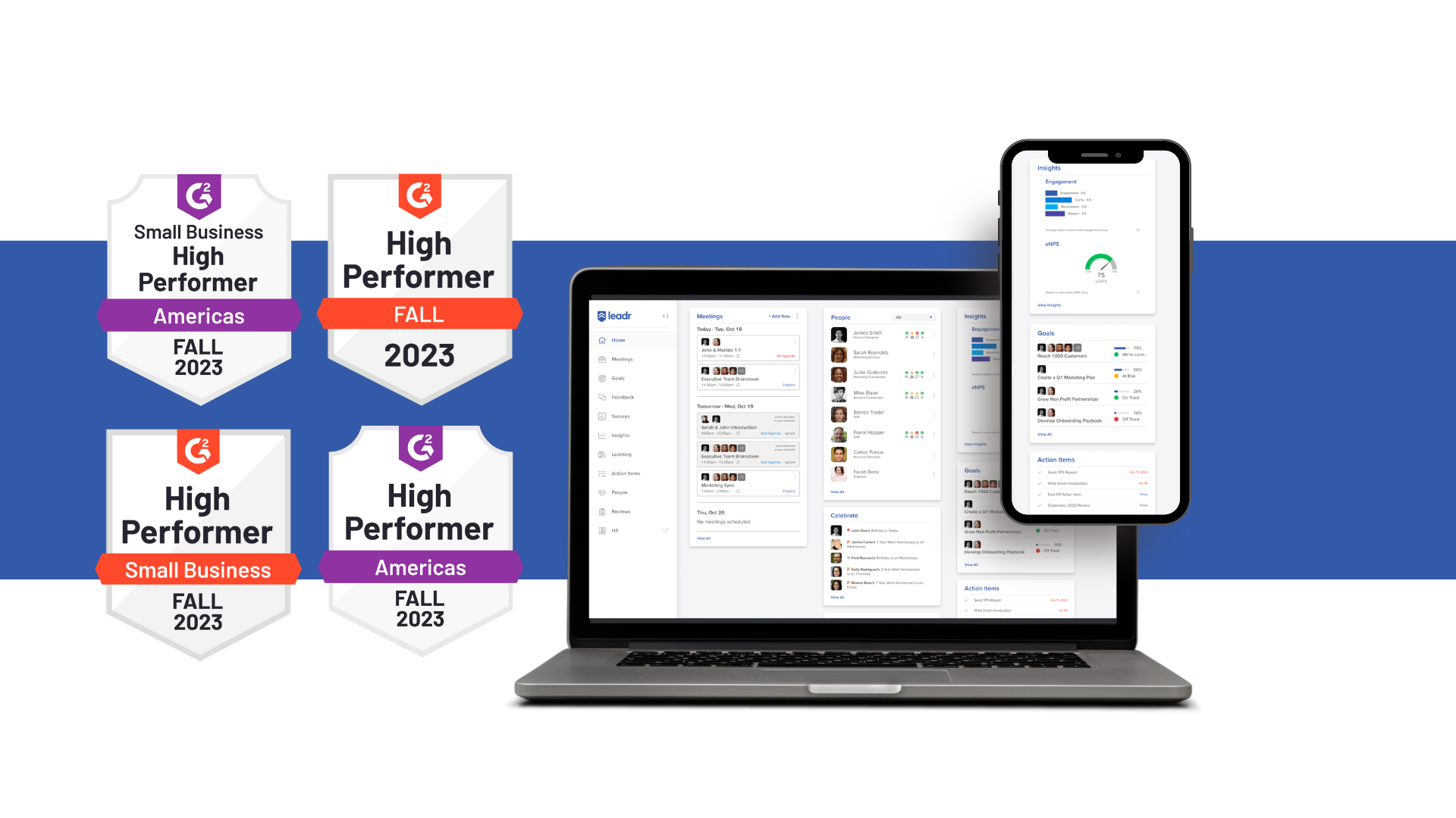 Leadr Brings in Four new G2 Badges: 3 High-Performing Rankings