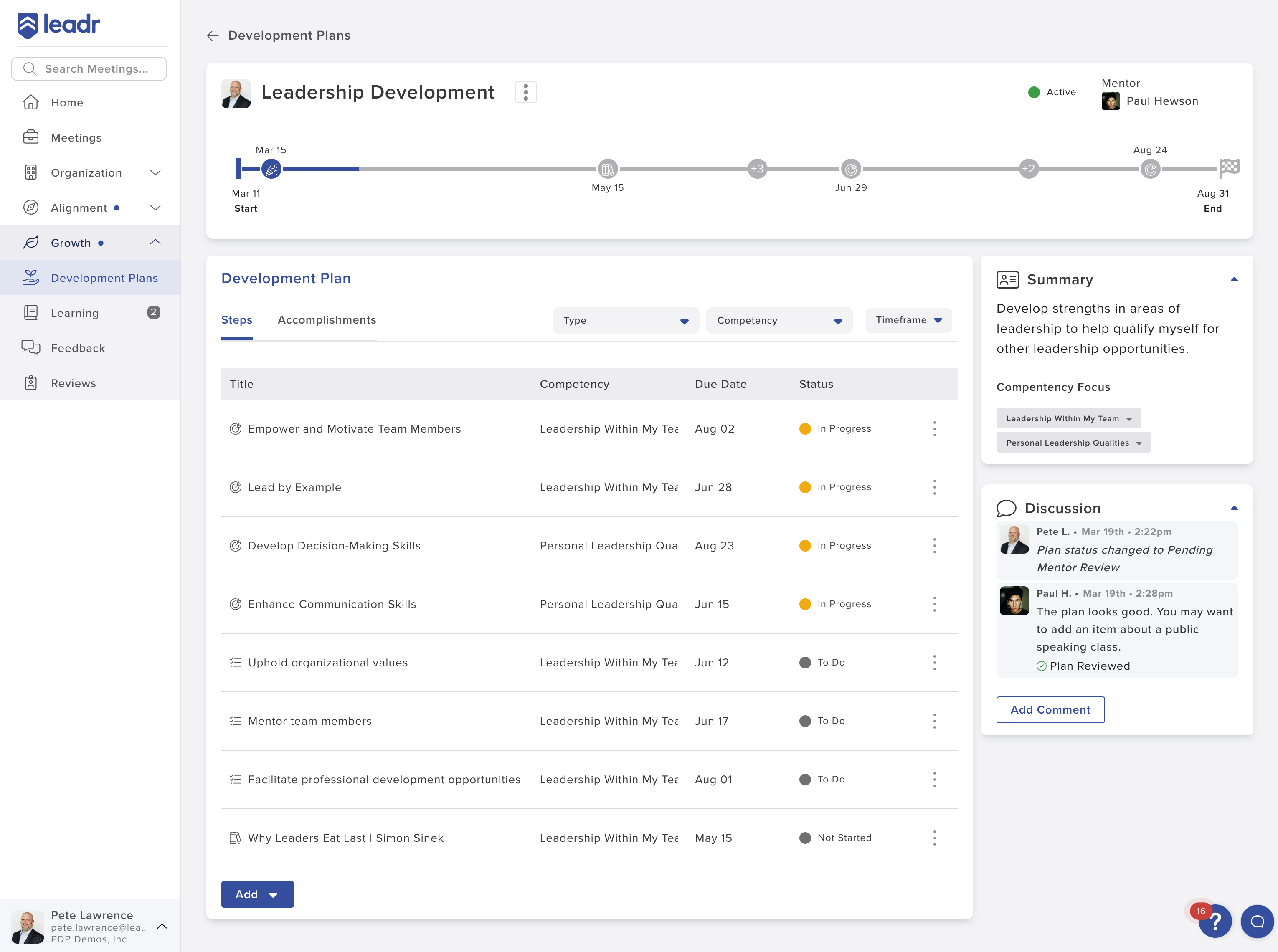 Introducing Personalized Development Plans (PDP's)