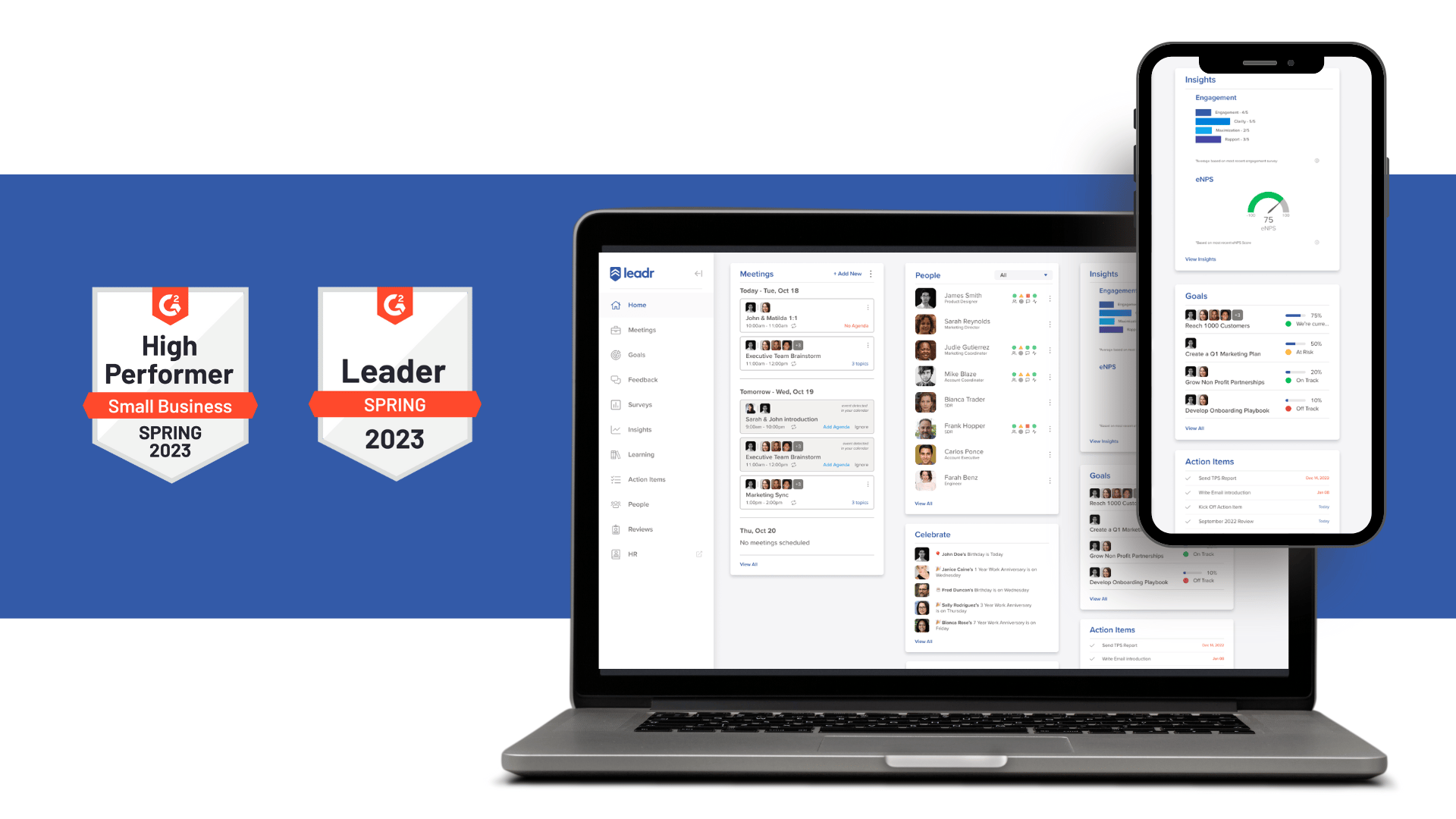 Leadr Brings in Four new G2 Badges: 3 High-Performing Rankings