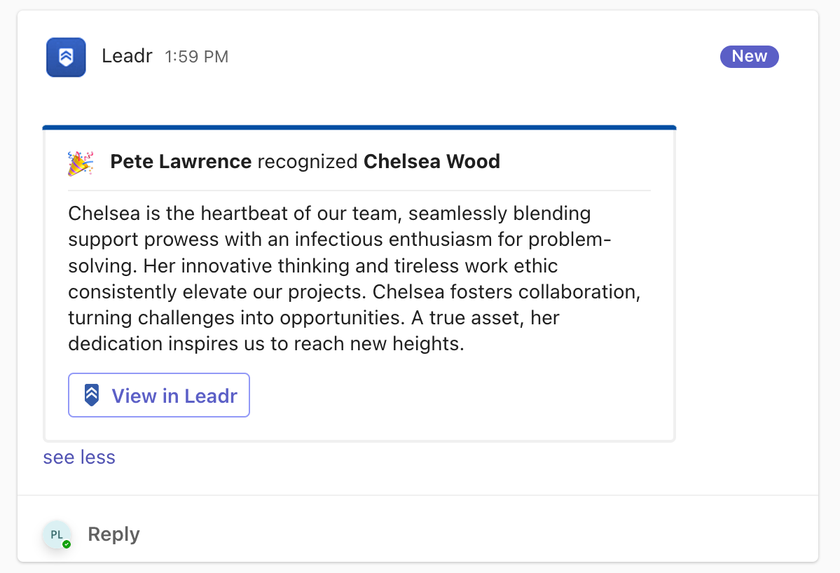 New: Microsoft Teams Integration with Leadr