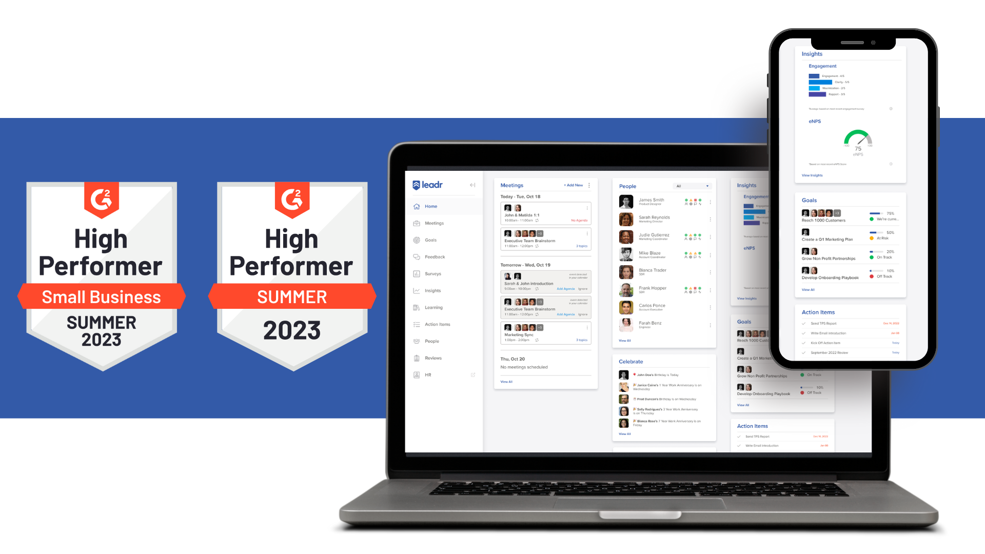 Leadr Brings in Four new G2 Badges: 3 High-Performing Rankings